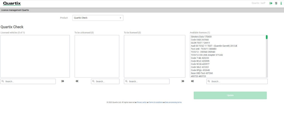 How-to: Assign your Quartix Check vehicle subscriptions