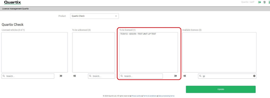 How-to: Assign your Quartix Check vehicle subscriptions