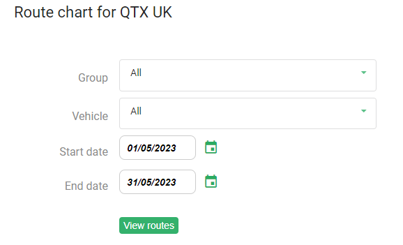Reporting: Route chart (UK and US)