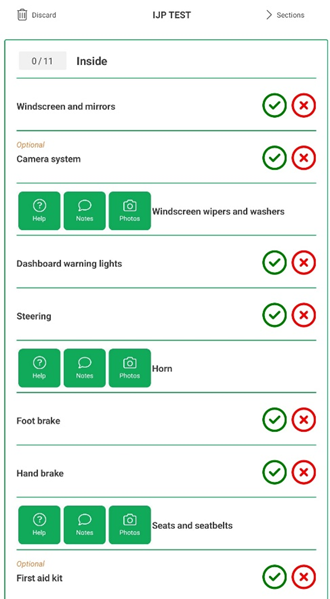 How-to: Complete a new inspection using Quartix Check