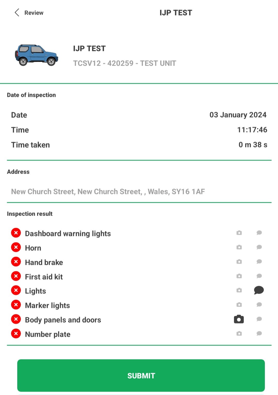 How-to: Complete a new inspection using Quartix Check