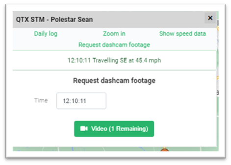 How-to: Request and view your dashcam footage in your daily route map